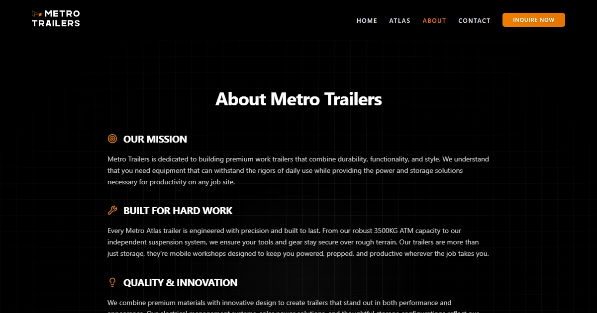 About Us | Metro Trailers | Metro Trailers